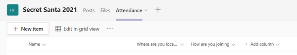 How to organize a hybrid Secret Santa through Microsoft Teams